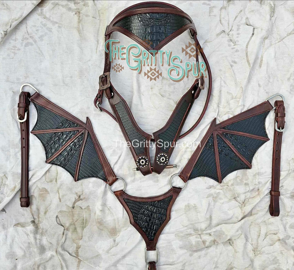 PRE ORDER- Black Dragon Tack Set – The Gritty Spur